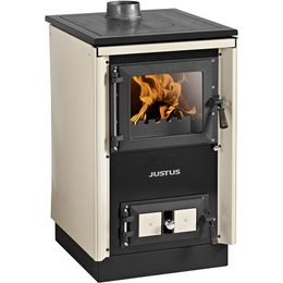 Justus K&uuml;chenofen Festbrennstoffherd Rustico 50 2.0, Creme