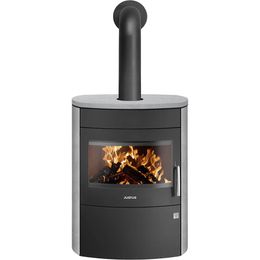 Justus Kaminofen Agero 2.0 mit schwarzem Stahl-Korpus, Speckstein