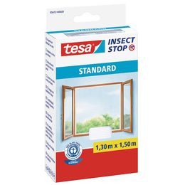Tesa Fliegengitter Fenster Insect Stop Standard Insektenschutz, 130x150 cm, Wei&szlig;