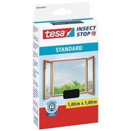 Tesa Fliegengitter Fenster Insect Stop Standard Insektenschutz, 100x100 cm, Wei&szlig;