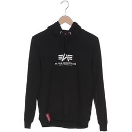 Alpha Industries Damen Kapuzenpullover, schwarz, Gr. 38