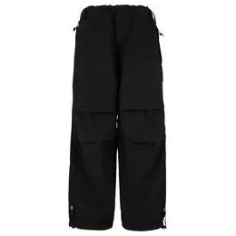 Stoffhose Urban Classics "Urban Classics Damen Ladies Cotton Parachute Pants" Gr. XXL, US-Größen, schwarz, Damen, 100% Baumwolle, unifarben, Hosen