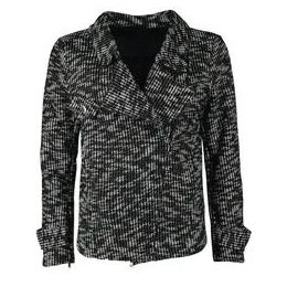 Strickjacke Maze "MT17-221" Gr. M, schwarz-weiß (black/white) Damen Strickjacken