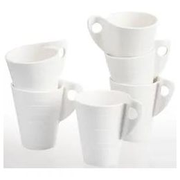 Becher RETSCH ARZBERG "Julie" Trinkgefäße Gr. 11,5cm, 250 ml, 6 tlg., beige (naturweiß) 6-teilig