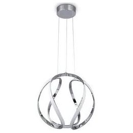 Pendelleuchte Paco Home "ERIK" Lampen Gr. Ø 53cm H: 41cm, weiß (chrom-weiß) Designerlampe