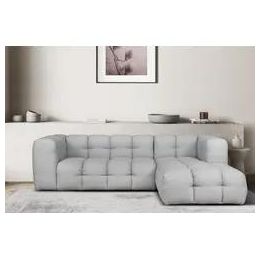 Ecksofa "TALISHA L-Form", grau (hellgrau), B:276cm H:75cm T:178cm, 100% Polyester, LeGer Home by Lena Gercke, Sofas, moderne Steppung, hoher Sitzkomfort