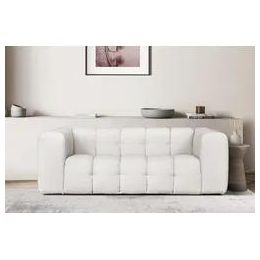 3-Sitzer LeGer Home by Lena Gercke "TALISHA" Sofas Gr. B/H/T: 229cm x 75cm x 110cm, Chenille-Struktur, beige (creme) moderne Steppung, hoher Sitzkomfort