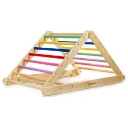 Klettergerüst BABYGO "Woodland Kletterdreieck Triangle, bunt" Klettergerüste Gr. B/H: 74cm x 80cm, bunt Kinder aus Holz, Made in Europe