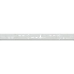TraumGarten Sichtschutzzaun SYSTEM Dekorprofil PULS Silber inkl. Adapter Anthrazit, 15 cm