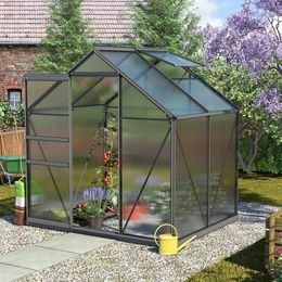 Vitavia Gew&auml;chshaus Calypso Tomatenhaus Schwarz, 4 mm, 158x195x197 cm (LxBxH)