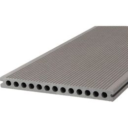 TraumGarten Terrassendiele 23x240mm DreamDeck WPC Plus XL grau, 3000 mm