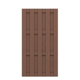 TraumGarten Sichtschutzzaun JUMBO WPC Braun Sichtschutz Lamellenzaun, 95x179 cm