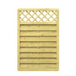 TraumGarten Sichtschutzzaun Holz XL Gitter Sichtschutz Lamellenzaun, 119x179 cm