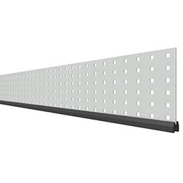 TraumGarten Sichtschutzzaun SYSTEM Dekorprofil Edelstahl GAMMA Silber, 15 cm