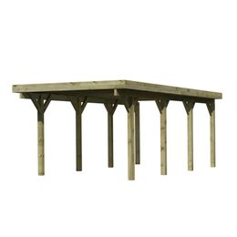 Karibu Einzelcarport Classic Unterstand, Stahl-Dachplatten, 318x670 cm
