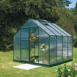 Vitavia Gew&auml;chshaus Merkur Tomatenhaus Smaragd, 4 mm, 258x257x232 cm (LxBxH),HKP (Hohlkammerplatten)