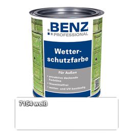 BENZ PROFESSIONAL Wetterschutzfarbe Holzschutzmittel , 2,5 l, Wei&szlig;