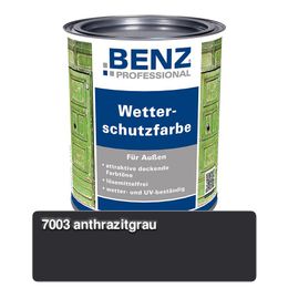 BENZ PROFESSIONAL Wetterschutzfarbe Holzschutzmittel , 2,5 l, Anthrazitgrau