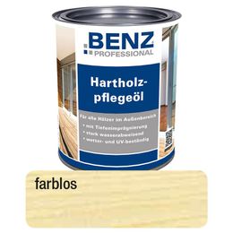 BENZ PROFESSIONAL Hartholzpflegeöl Holzschutzmittel, 2,5 l, Transparent