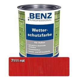 BENZ PROFESSIONAL Wetterschutzfarbe Holzschutzmittel , 2,5 l, Rot