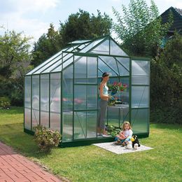 Vitavia Gew&auml;chshaus Mars Tomatenhaus Smaragd, 4 mm, 258x257x232 cm (LxBxH),HKP (Hohlkammerplatten)