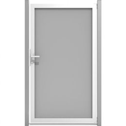 GroJa Einzeltor Premo HPL-Sichtschutzelement Uni Grau, Silber EV1