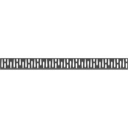 TraumGarten Sichtschutzzaun SYSTEM Dekorprofil OMEGA Anthrazit inkl. Adapter, 15 cm