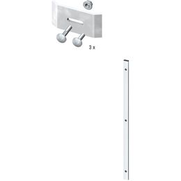 TraumGarten Sichtschutzzaun Zaun-Gabionenverbinder Set, 105x4x1,5 cm (LxBxH)