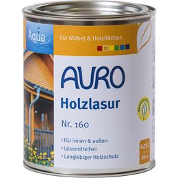 AURO Holzlasur Aqua Nr. 160 Holzschutz, 0,375 l, Ultramarin-Blau