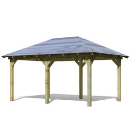 Karibu Pavillon Perida Holzpavillon, 429x289 cm