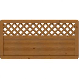 TraumGarten Sichtschutzzaun ARZAGO Holz Gitter Braun Sichtschutz Lamellenzaun, 179x90 cm