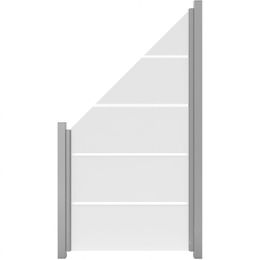 GroJa Ambiente Glas-Sichtschutz Blockstreifen Anschluss Sichtschutz, Rechts
