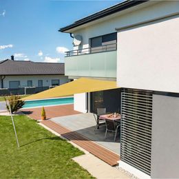 Windhager Sonnensegel CANNES gelb Sonnenschutz, 3x3x3 m, Dreieck