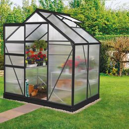 Vitavia Gew&auml;chshaus Venus Tomatenhaus Schwarz, 4 mm, 131x195x197 cm (LxBxH),HKP (Hohlkammerplatten)