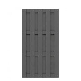 TraumGarten Sichtschutzzaun JUMBO WPC Anthrazit Sichtschutz Lamellenzaun, 95x179 cm