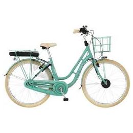 E-Bike Fischer FAHRRAD "CITA RETRO 3.0 522" E-Bikes Gr. 48cm, 28 Zoll (71,12cm), blau (türkis) Pedelec, Elektrofahrrad für Damen u. Herren