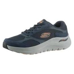 Sneaker Skechers "ARCH FIT 2.0-THE KEEP" Gr. 43, blau (navy-orange) Herren Schuhe Freizeitschuh, Trainingsschuh mit Air-Cooled Memory Foam