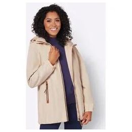 Langjacke Casual Looks Gr. 44, beige (elfenbein) Damen Jacken