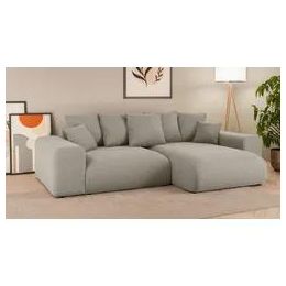 Ecksofa Inosign "Ecksofa Lakeside mit Bettfunktion und Bettkasten, B/T/H 257/166/84 cm" Sofas Gr. B/H/T: 256,5cm x 84cm x 166cm, Chenille, Recamiere beidseitig montierbar, mit Bettfunktion und Bettkasten, beige L-Form, Recamiere beidseitig montierbar, Wellenunterfederung