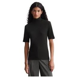 Marc O'Polo T-Shirt MARC O'POLO "aus Organic Cotton-Stretch" Gr. L, schwarz Damen Shirts