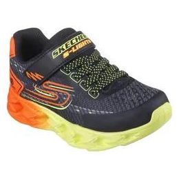 Sneaker Skechers "S-Lights: Vortex 2.0 - Quantroid" Gr. 32, bunt (schwarz-multi) Kinder Schuhe Blinkschuh, LED Schuh, Klettschuh mit blinkender Sohle