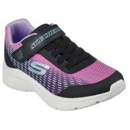 Sneaker Skechers "MICROSPEC PLUS" Gr. 30, bunt (schwarz-multi) Kinder Schuhe Freizeitschuh, Klettschuh, Slip-On Sneaker mit Farbverlauf