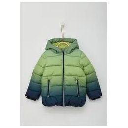 Outdoorjacke s.Oliver JUNIOR Gr. 128, light khaki aop Jungen Jacken mit Kapuze