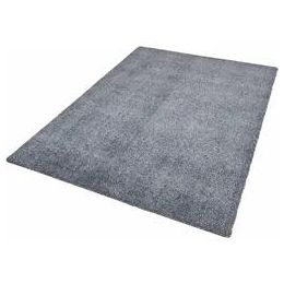 Fußmatte Hanse Home "Clean & Go" Teppiche Gr. B: 100cm, 7mm, L: 150cm, grau (grau/blau) Waschbar, Schmutzfangmatte, Outdoor, Innen, Rutschfest, Wetterfest