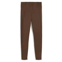 Yogaleggings Puma "CLOUDSPUN Gerippte High Waist-Leggings Damen" Gr. XS, Normalgrößen, braun (espresso braun), Damen, Obermaterial: 24% Elasthan, 76% Polyester; Innenbund: 87% Polyester, 13% Elasthan, Hosen