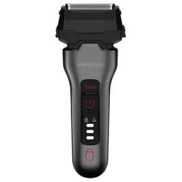 Elektrorasierer Grundig "Herrenrasierer MS 8330" rot (dunkles mattchrom, rot) BeardCare Sensor: Passt die Leistung des Motors automatisch an