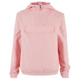 Allwetterjacke Urban Classics "Urban Classics Damen Girls Basic Pullover Jacket" Gr. 134/140, pink (lemonadepink) Mädchen Jacken