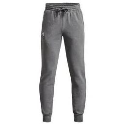 Jogginghose Under Armour "UA Rival Fleece für Jungen" Gr. L (152/158), N-Gr, grau (castlerock) Kinder Hosen