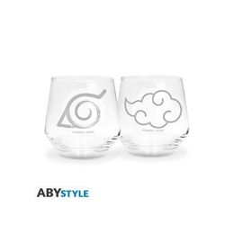 ABYSTYLE - NARUTO SHIPPUDEN - 2 Glass Set - Konoha & Akatsuki x2 - Glas