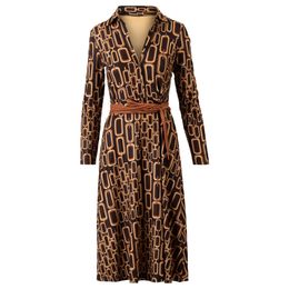 Kraimod Blusenkleid Damen Gr&ouml;&szlig;e 36 braun / schwarz Sommerkleid